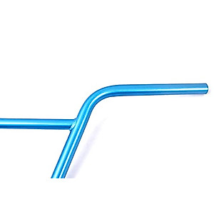 KHE 9 Inch BMX Handlebars Blue Knurled Clamp Zone Only 1.79lbs Width 720 mm