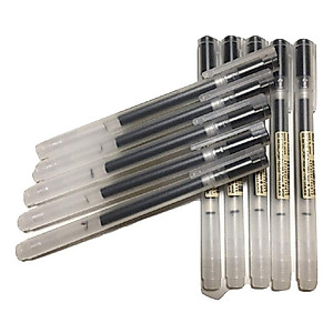 MUJI Gel Ink Ball Point Pen 0.5mm Black color 10pcs