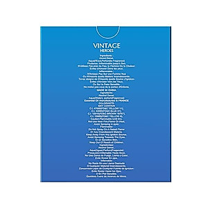 Hybrid & Company Vintage Heroes Parfum for Men Mint Geranium Vanilla Cologne, Long Lasting Concentrated Luxury fragrance, 3.4 Fl Oz/100 Ml