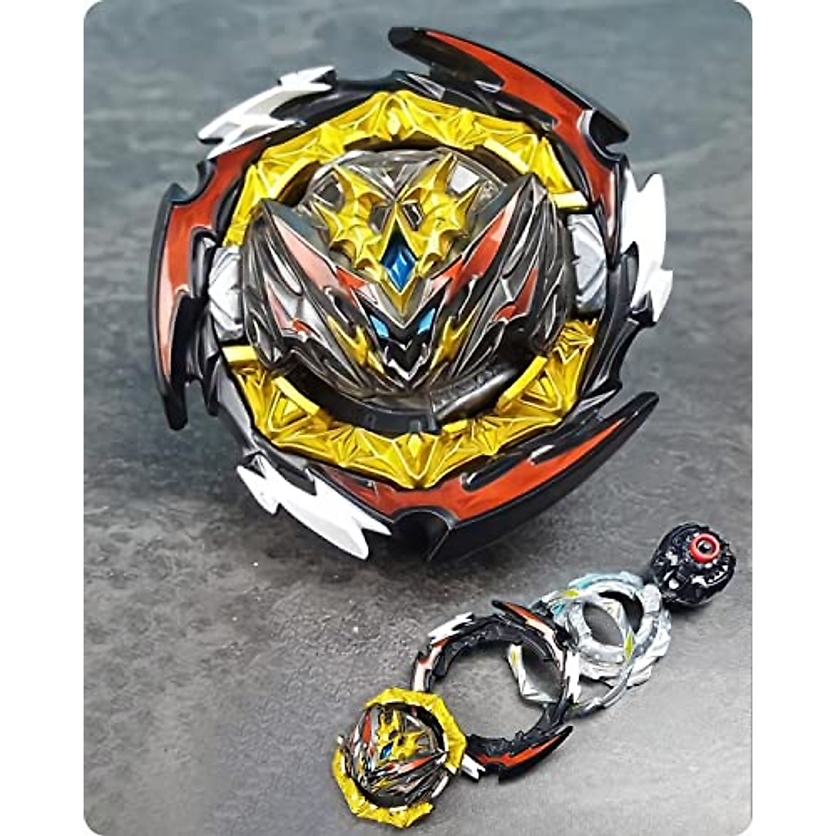 Desamvap Bey Battling Tops Burst B-180 Booster Dynamite Belial .Nx .Vn-2 with Bey Blade String Launcher Right Spin DB Layer System Gyro Toys Gift for Kids Children Boys