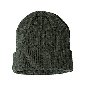 Champion Ribbed Knit Cap One Size Heather Forest