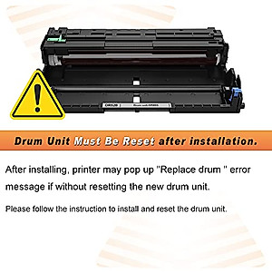 v4ink DR820 Compatible Drum Replacement for Brother DR820 DR-820 Drum Unit use with HL-L6200DW L6200DWT L5100DN L5200DWT L5200DW L6300DW MFC-L5900DW L6700DW L5800DW L5700DW DCP-L5500DN Printer 2 Packs