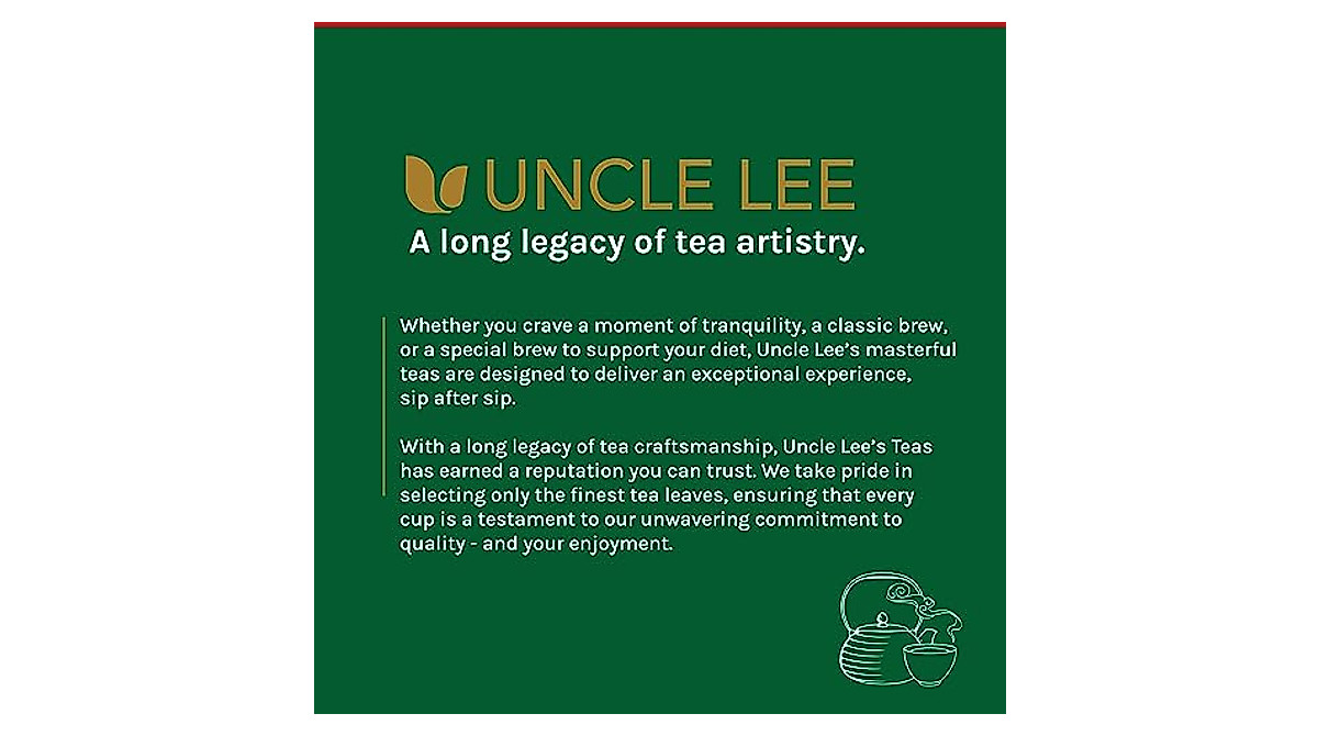 Uncle Lee’s Organic Black Tea - Premium Eco-Friendly Taste