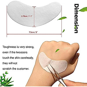 GreenLife 100 pairs 100% Naturel Eyelash Extension Under Eye Gel Pads patches kit Collagen with Aloe Vera Hydrogel Eye Patches set for Eyelash Extension Supplies Tools - 100 Pairs With Box