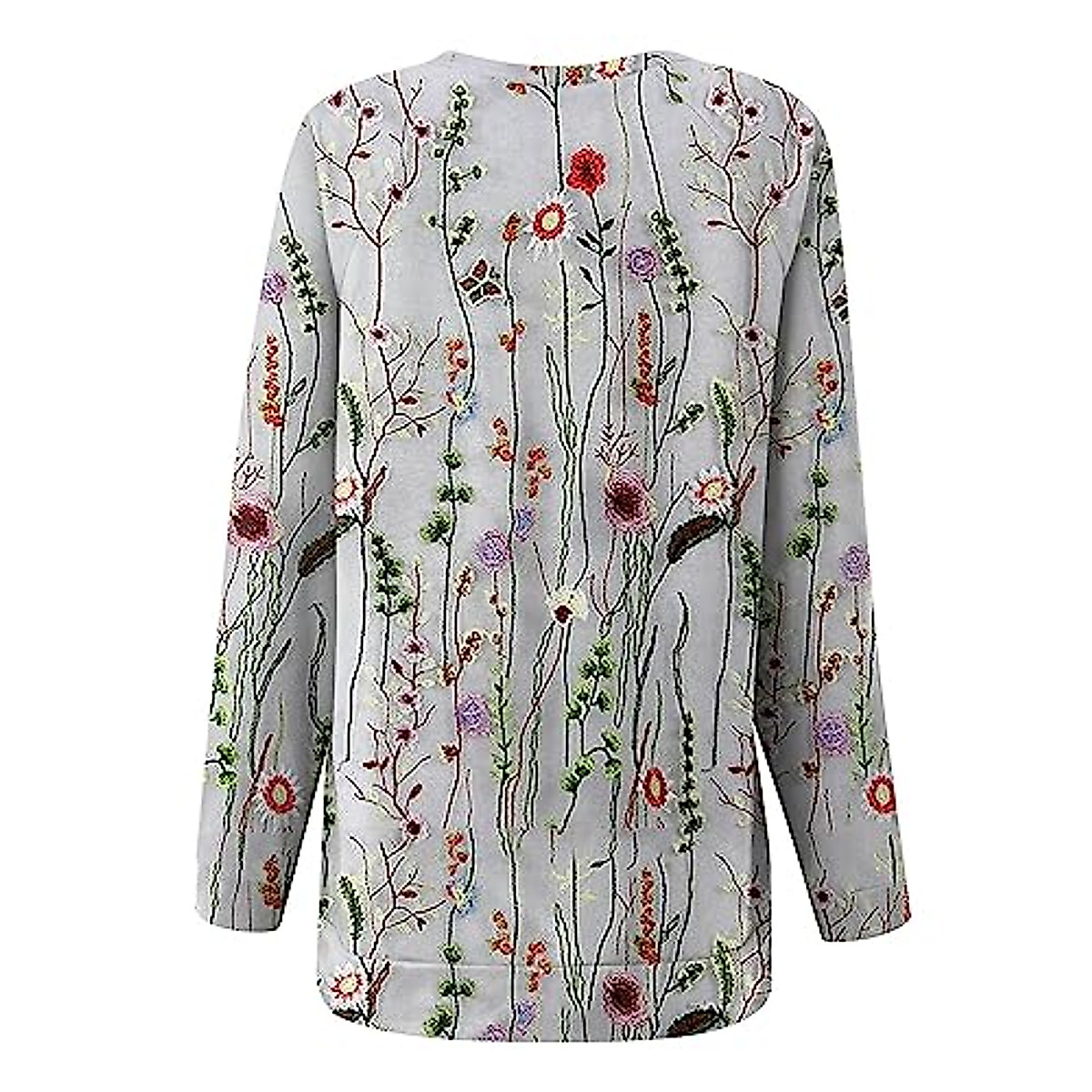 Generic Long Sleeve Shirt for Women Long Sleeve Tops for Women Pullover Sweaters for Women Long Sleeve Round Neck Long Sleeve Pullover Loose Blouses Casual Tops Lightweight Shirts Printed T Shirts