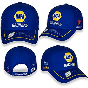 Checkered Flag Sports 2023 Chase Elliott Uniform Hat - NASCAR Adjustable Automotive Racing Baseball Cap