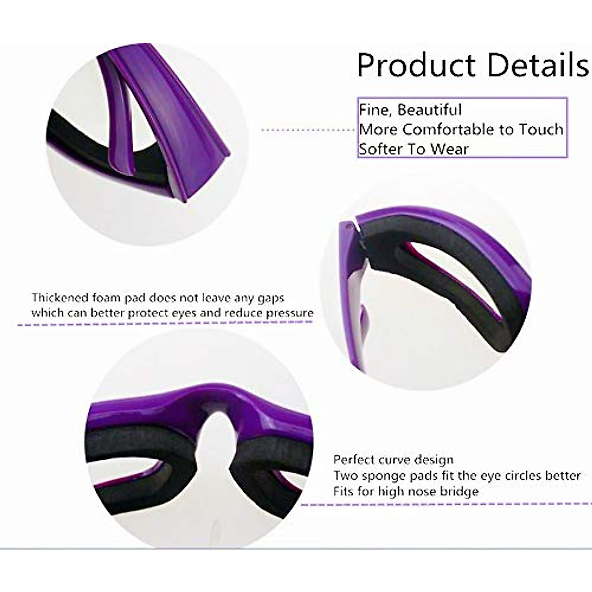 Unisex Tear Proof Cut Onion Goggles, Saftey Glasses for Kitchen, Cooking, BBQ, Cleaning, Cycling; Chopping Eye Protect Tool; With Sealing Sponge; Anti-tear, Dustproof, Anti-fog, Windproof; OG1B