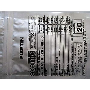 20 Grams Fisetin Powder CAS # 528-48 - 3, 98.1%, cotinus coggygria