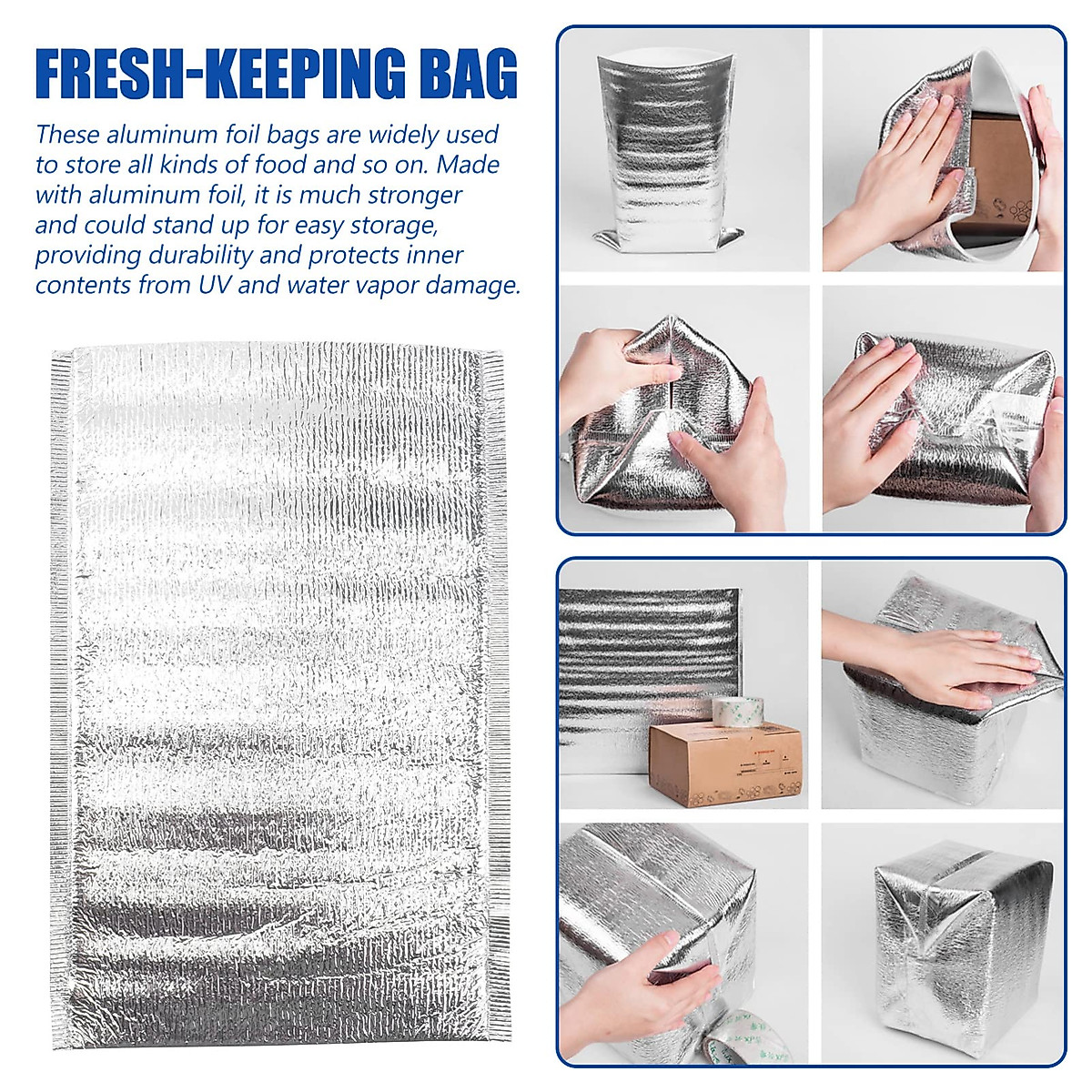 Hemoton 40 pcs Thermal Insulated Bubble Mailers Disposable Insulation Shipping Bags Thermal Box Liners Thermal Padded Envelopes Insulation Bag for Food Fruit Take- out (20x30CM)