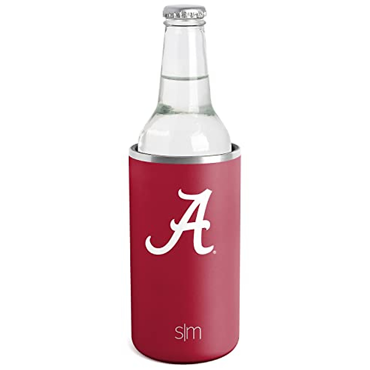 Simple Modern Officially Licensed Collegiate Alabama Crimson Tide Gifts for Men, Women, Dads, Fathers Day, Graduation | Insulated Ranger Bottle Cooler for Standard Glass Bottles - Beer and Seltzer