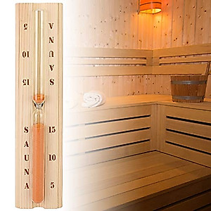 Zerodis Sauna Hourglass Clock, Sauna Timer, Accurate Running Time Home Decoration for Coffee House Restaurant Playing Games Garden Parks