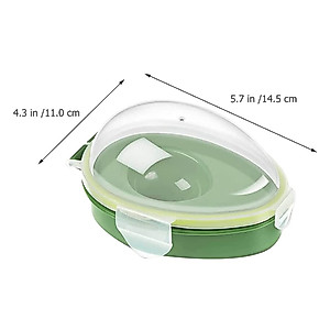 CALLARON Avocado Holder Avocado Saver 4pcs Avocado Storage Containers Reusable Avocado Keeper Fruit Food Crisper Storage Box Individual Avocado Saver Holder for Fridge Fruit Keeper