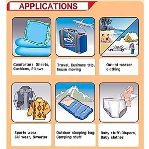 YAWPED 9 Pack Combo Premium Super Jumbo Vacuum Storage Space Saver Bags X5 (130X100cm) with Travel Bag X4 (60X40cm)