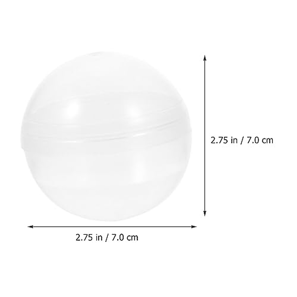 OSALADI Vending Machine Empty Round Clear Capsules 20pcs 70mm Empty Capsules Gumball Machines Small Containers Surprise for Kids Party Favor Prize