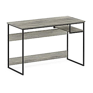 FURINNO Moretti Lifestyle Study Desk, 45 Inches, French Oak Grey