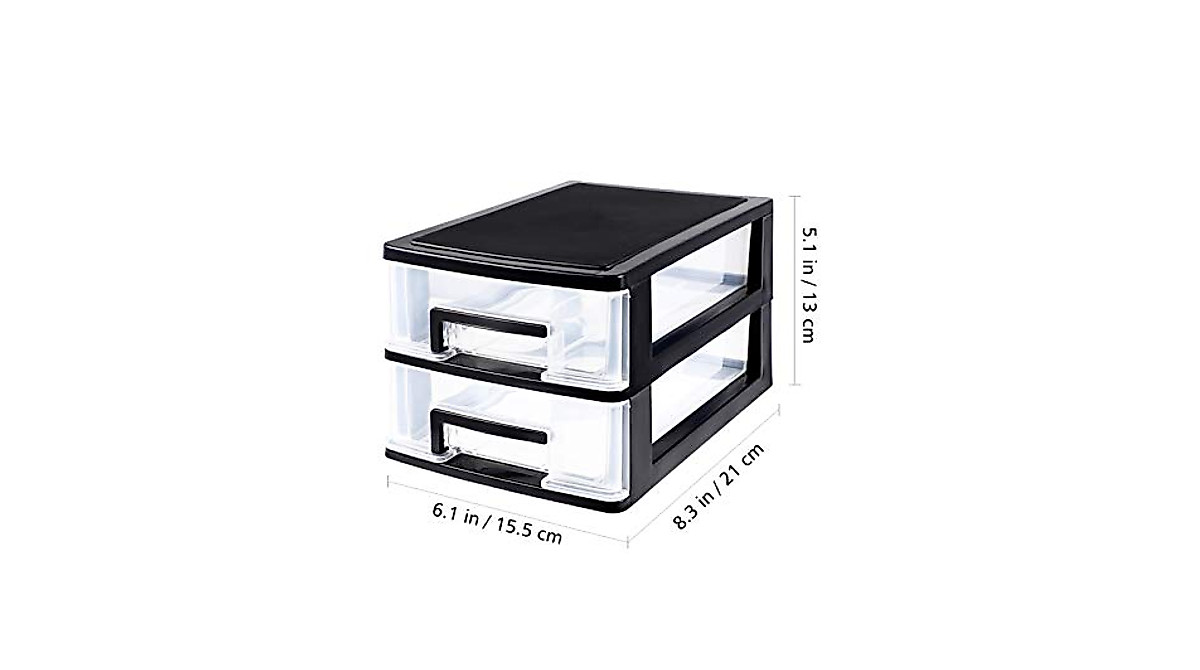 BESPORTBLE 2 Drawer Plastic Storage: Organize Your Space