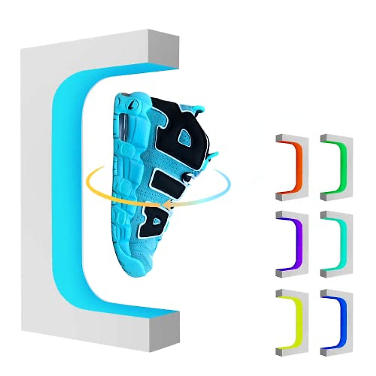 Magnetic Levitation Shoe Display Stand - 360° Rotation & Colors