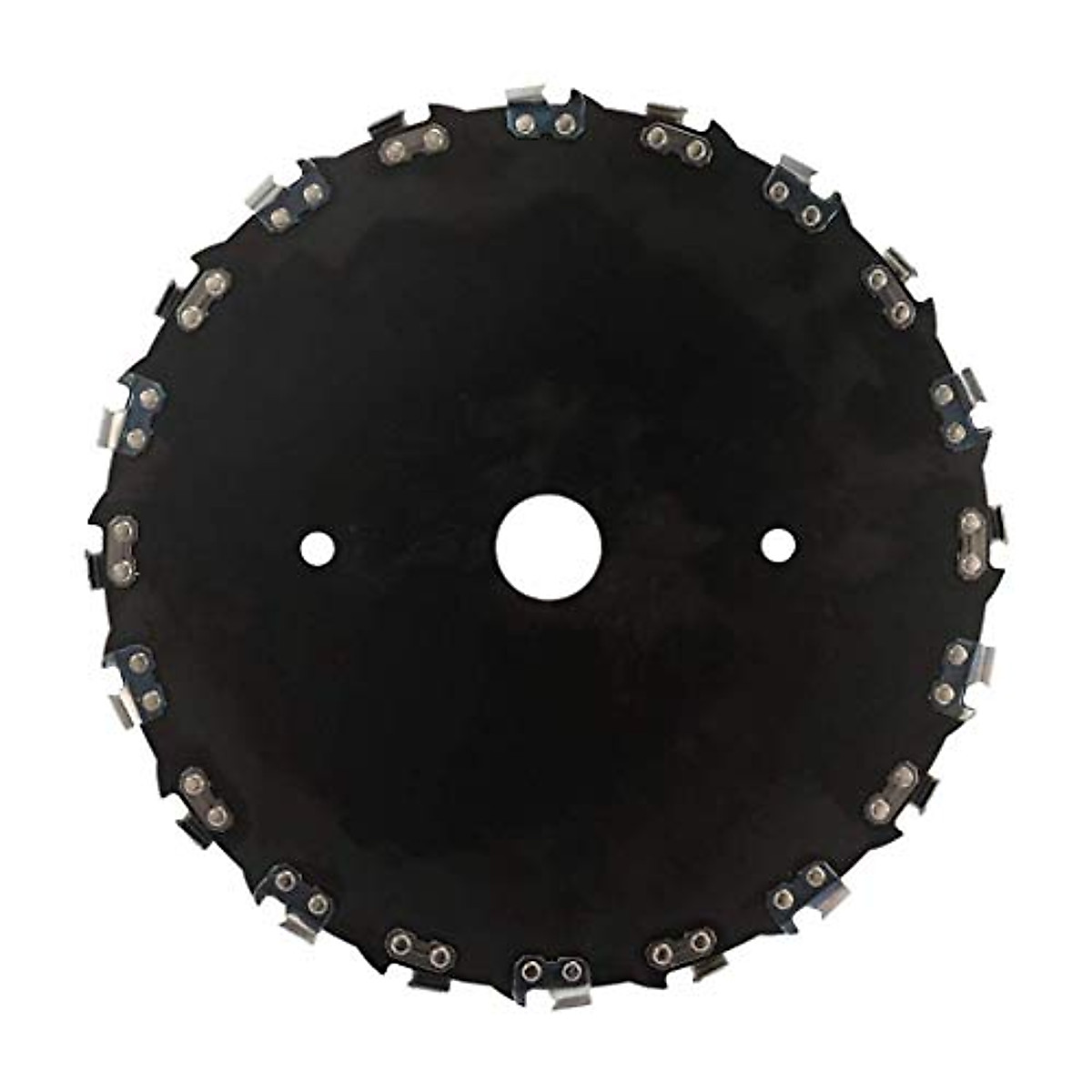 (2-Set) 9" x 20T Chainsaw Tooth Brush Blades - Weed Eater Saw Blade Kit with 2 Carbon Steel Round Chainsaw Blades, 3 Round Files, and 4 Washers for Brush Cutters, String Trimmers, and Weed Wreckers