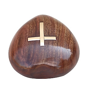 Wooden Cross Heart Keepsake Pet Cremation Urn | Decorative Urn for Cat & Dog Ashes | Funeral Urns | Pet Memorial Urns | Cat Urns | Decorative Urns | Handmade Urns