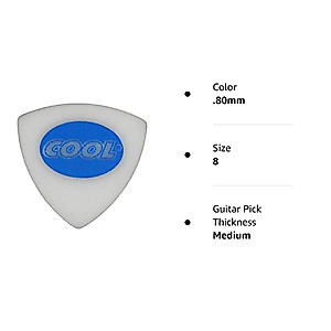 Cool Picks "Juratex" Triangle Guitar Pick - 8 picks (8, .80mm)