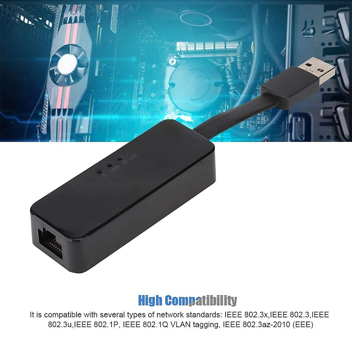 Tosuny for Realtek RTL8153 Gigabit Network Adapter 10/100/1000Mbps 40-Pin USB3.0 to RJ45 Gigabit Ethernet Adapter