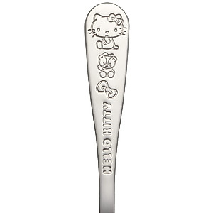 Skater SS1C-A Stainless Steel Spoon for Adults, Engraved Hello Kitty Sanrio