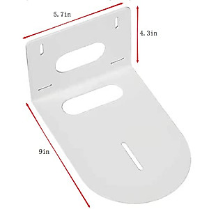 Jinwelry PTZ Camera Wall Mount Bracket, White Color Solid Metal PTZ Camera Mounting Bracket for All The Brands of PTZ Cameras Like AVKANS, SMTAV, PRISUAL PTZ Cameras.