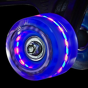 Roller Derby Boys Blazer Lighted Wheel Roller Skate, Black, Size 5