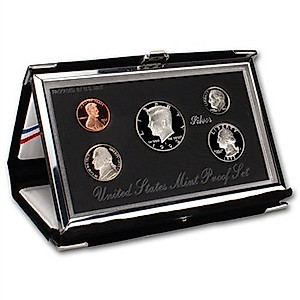 1992 S US Mint 5-Piece PREMIER SILVER PROOF SET Orig Box/COA - Seller DCAM