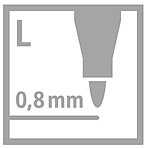 STABILO Eco-Friendly Fibre-Tip Sign Pen GREENpoint - Pack of 10 - Black