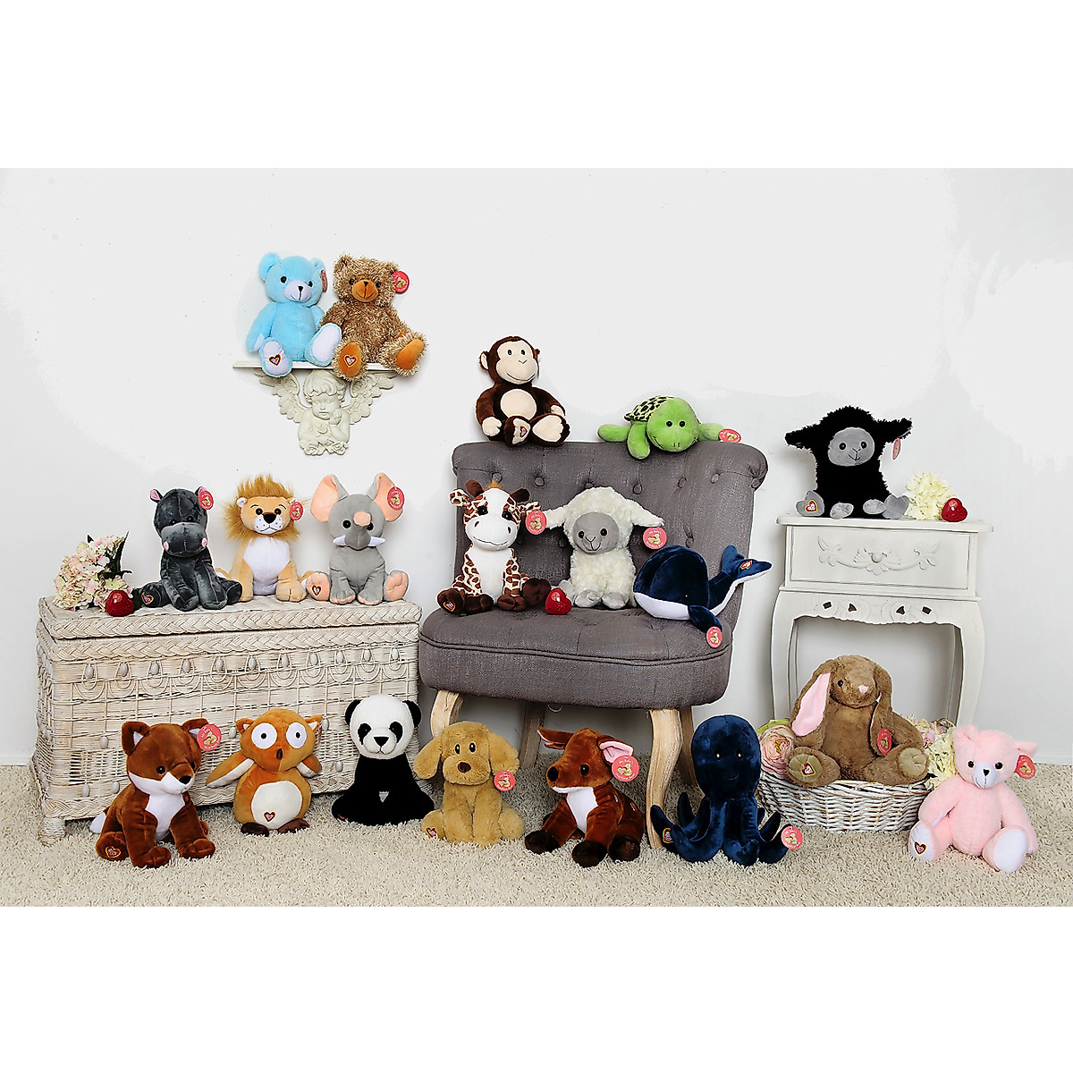 My Baby's Heartbeat Bear Recordable Stuffed Animals 20 sec Heart Voice Recorder for Ultrasounds and Sweet Messages Playback, Perfect Gender Reveal for Moms to Be, Cocoa Bear