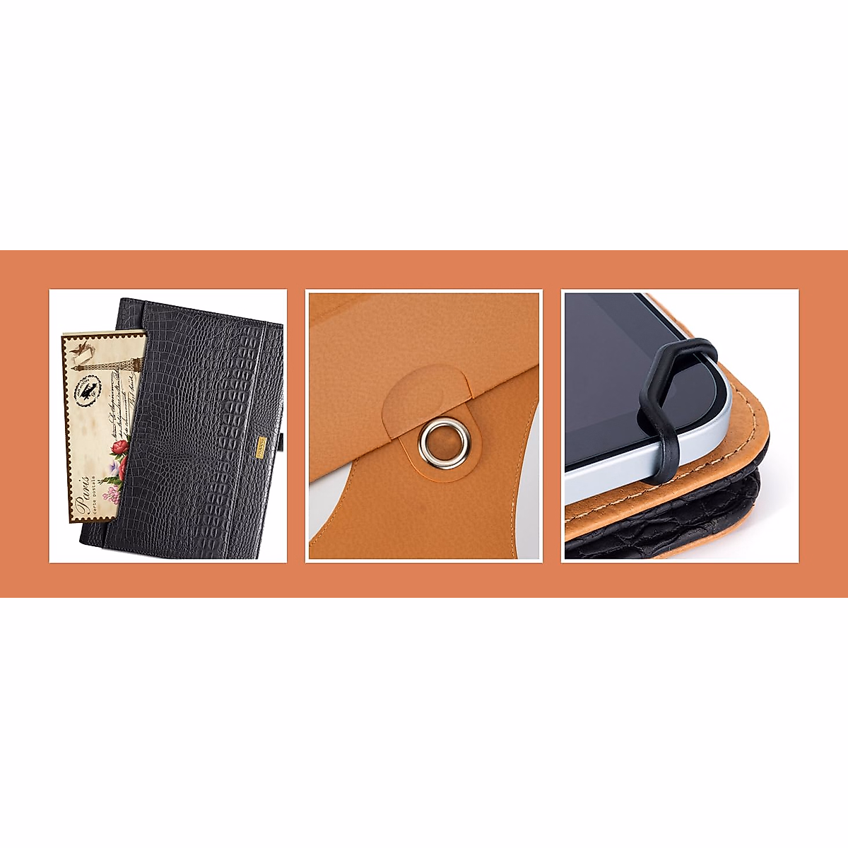 PHARRI 10.1 Tablet case, 10 inch Tablet Case,360 Degree Rotating Universal Tablet Case for 9.7-11 Inch Tablets, Protective Case Cover (Black)