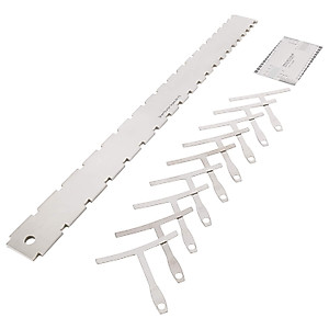 Toolly Guitar Notched Straight Edge Luthier Tools, String Action Gauge and Radius Gauge Guitar Setup Tools