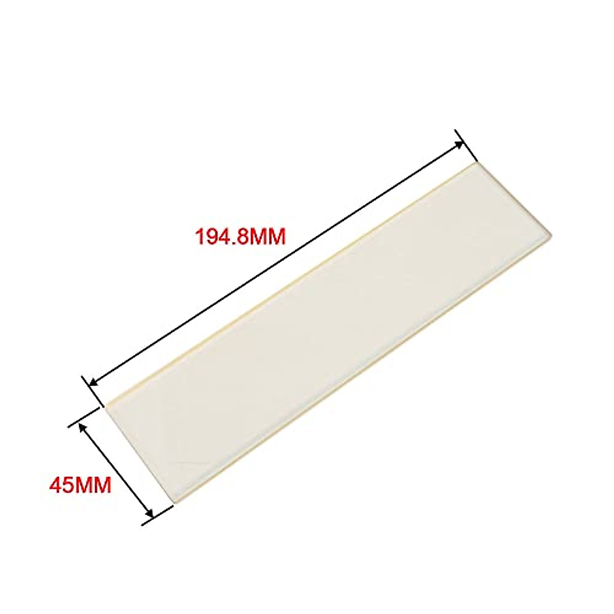 scottchen PRO Ceramic Glass Platen Liner/Ceramic Glass Platen for Belt Sander Grinder 200 * 50 * 5mm