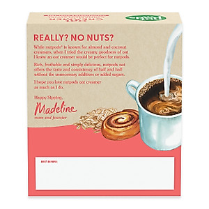 nutpods Oat Cinnamon Swirl Coffee Creamer - Unsweetened Oat Milk Creamer - Nut-Free Non Dairy Creamer - Keto, Gluten Free, Non-GMO, Vegan, Sugar Free, Kosher (3-Pack)