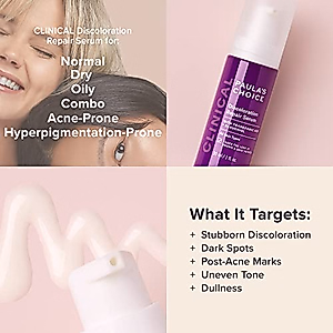 Paula's Choice CLINICAL Discoloration Repair Serum with Tranexemic Acid for Stubborn Dark Spots, Post-Acne Marks & Sun Damage, Paraben-Free & Fragrance-Free, 1 Fl Oz
