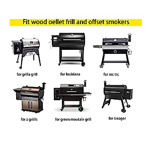 Grease Drip Bucket with 10 Pack Disposable Foil Liners Kits, Replacement for HDW152, Compatible with Traeger Smoker Grills/for OKJ/for Green Mountain Grill/for Z Grill Wood Pellet Grills & Smokers