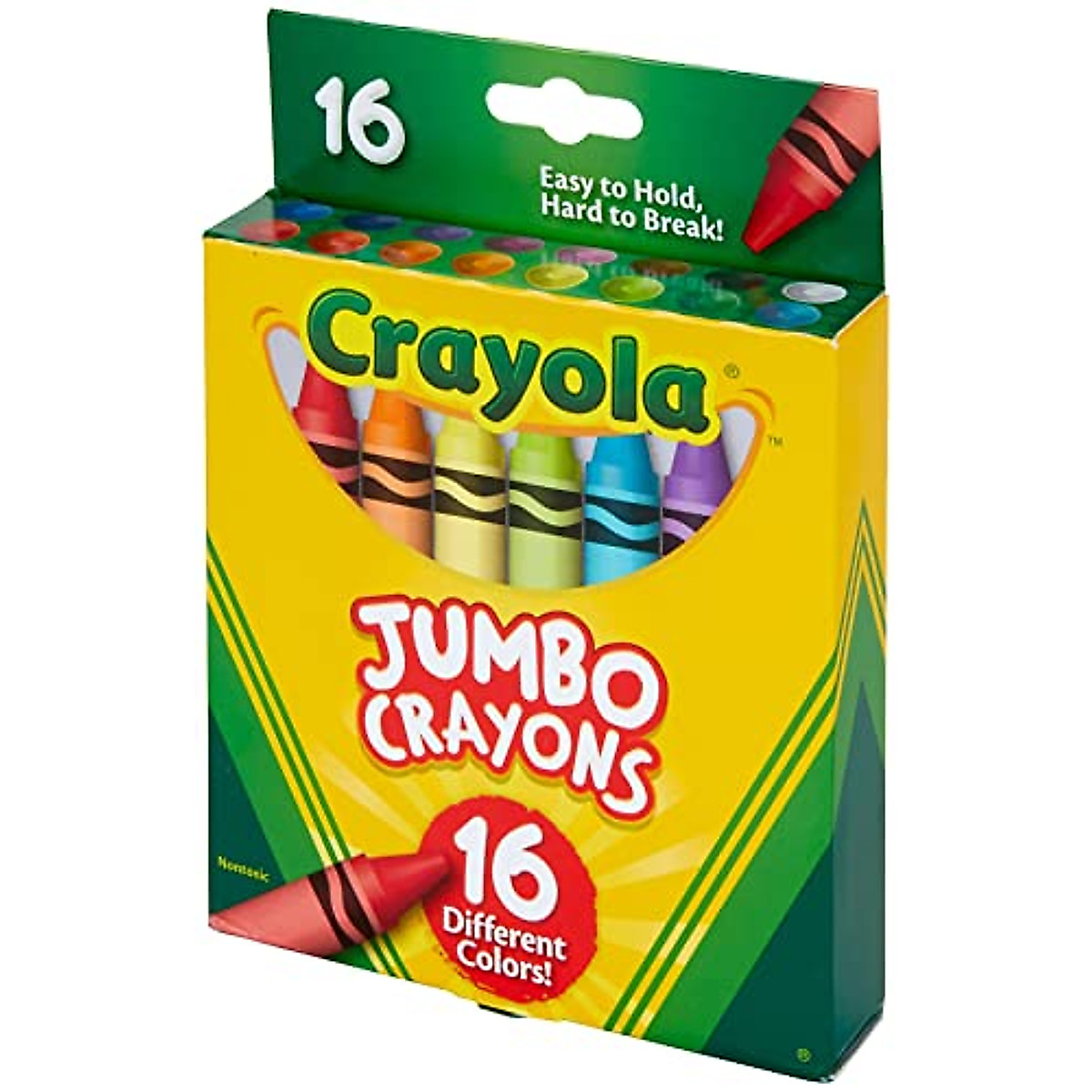 Crayola Jumbo Crayons, Assorted Colors, Great Toddler Crayons, 16 Count