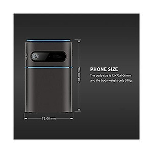 Projector 4K Android WiFi Bluetooth Screenless TV Projector for Mobile Smartphone Home Cinema (Color : Add Screen)