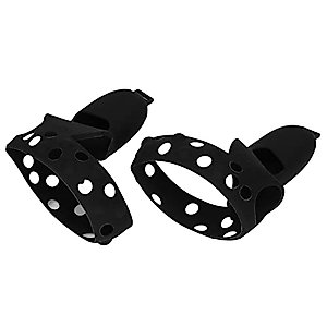 01 02 015 Handle Protective Sleeve, Sweatproof Silicone Antislip Protective VR Controller Handle for Quest 2(Black)