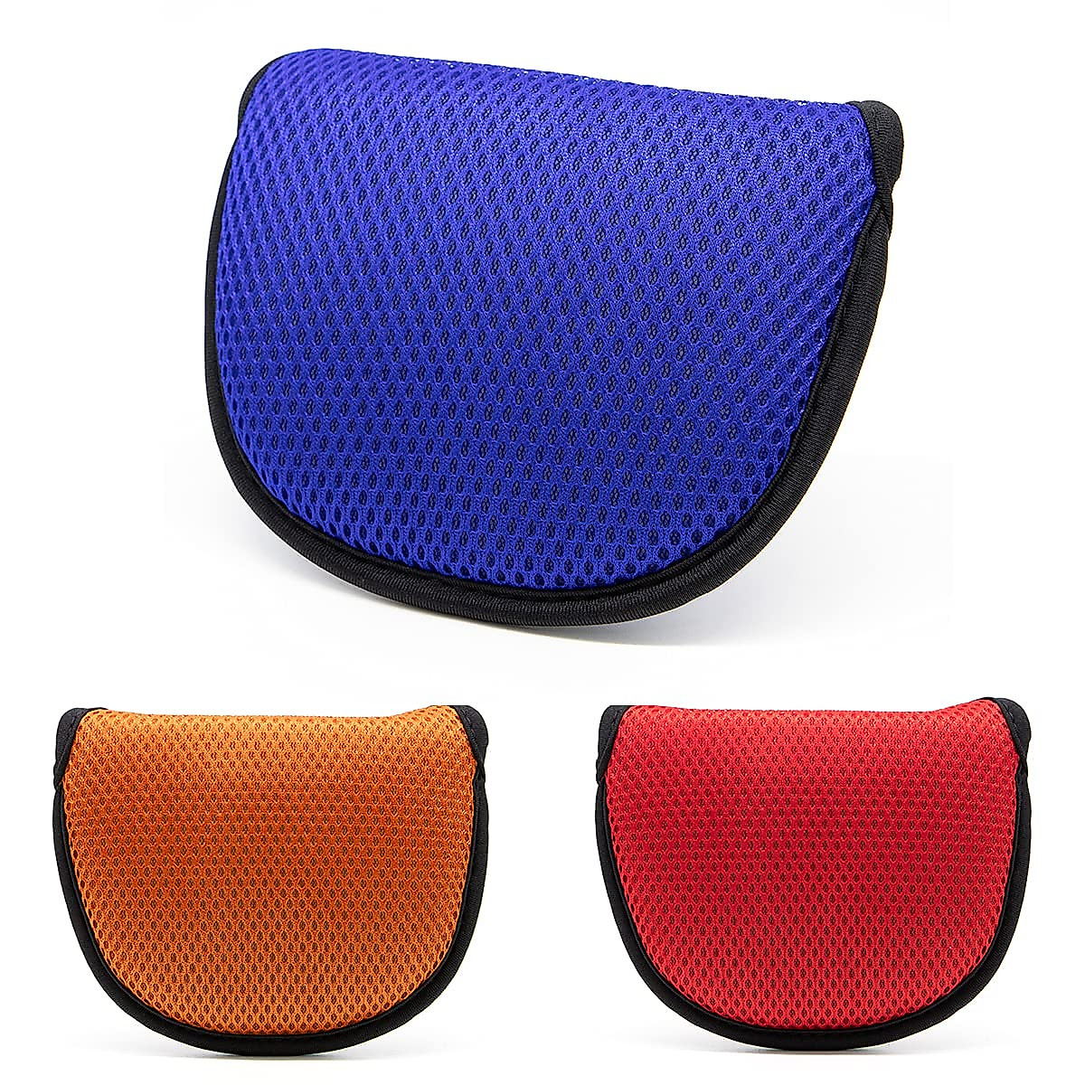 Golf Putter Cover,Mallet Putter Headcover Mesh Golf Putter Head Cover Golf Head Covers with Magic Tape for Heel Shaft RH LH fits Odyssey Works Stroke Lab,Scotty Cameron