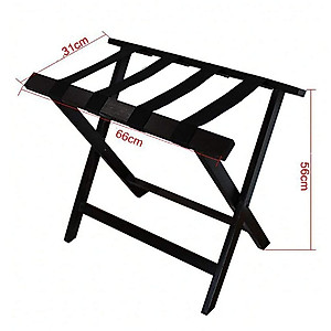 ELEdvb Luggage Rack Luggage Rack Hotel Room Foldable Solid Wood Suitcase Holder Luggage Rack Shelving Suitcase Backpack 66 31 56cm