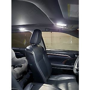 AUTOGINE White LED Interior Lights Kit Package for Ford Explorer 2011 2012 2013 2014 2015 2016 2017 2018 2019 Super Bright 6000K Interior LED Light Bulb Package + Install Tool