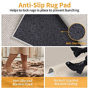 83"x59" Primary Tufting Cloth with Marked Lines, 70.9"x39.4" Tufting Non-Slip Backing Fabric, Large Monk Cloth Kit for Cut Pile Rug Tufting Gun