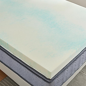 Restologie 2'' Reversible Gel Memory Foam 7- Zone Mattress Topper (Queen)