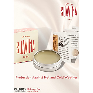 DERMO SUAVINA 1880 Lip Balm Moisturizer for Cracked and Dry Lips with Natural Ingredients Lip Care for Cold and Hot Weather Pack of 1(Strawberry 0.3oz)