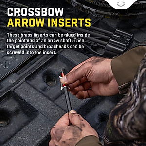 TenPoint Crossbow Arrow Insert, 297 Inside Diameter - Pack of 12 - Compatible with EVO-X Arrows