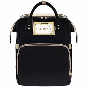 HOTBEST Baby Diaper Bag Backpack,Newborn Registry for Baby Shower Gifts, Portable Nappy Bags for Girls Boys, Multifunction Travel Stuff Maternity New Mom Gifts for Women, Black