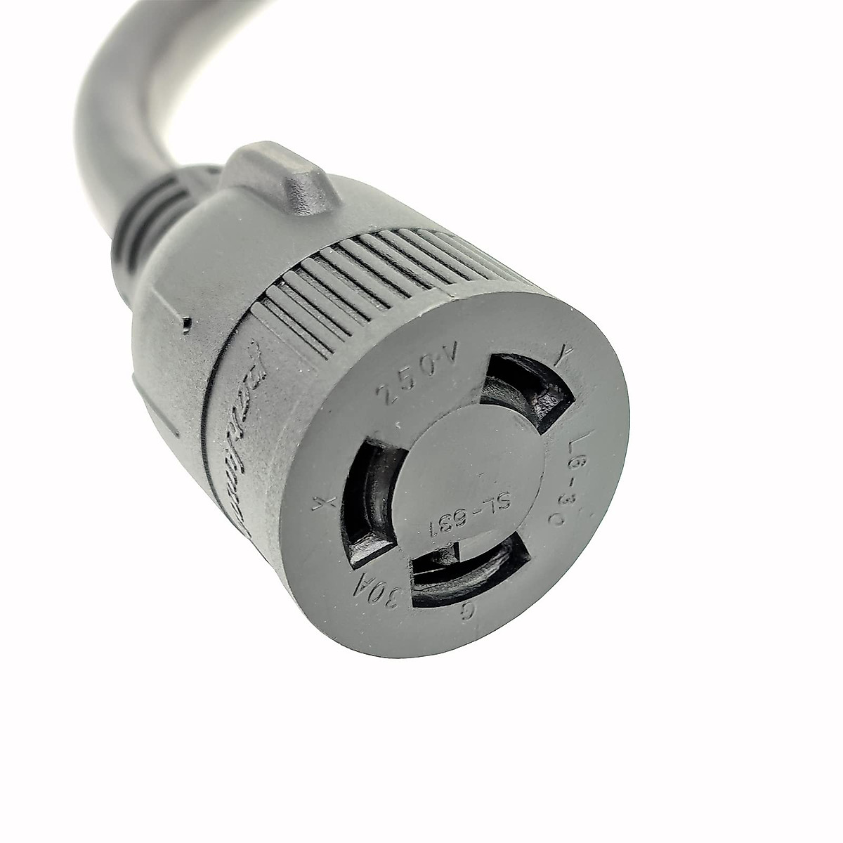 Parkworld 886368 Adapter Cord NEMA 14-30P Male to L6-30R Female, 30A, 250V, 1.5 Feet