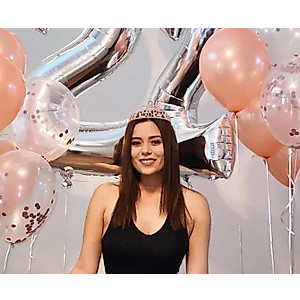 FGSS Birthday Rhinestone Tiaras-and-Crowns Crystal Headband - Womens Birthday Queen Princess Crown Hair Accessories